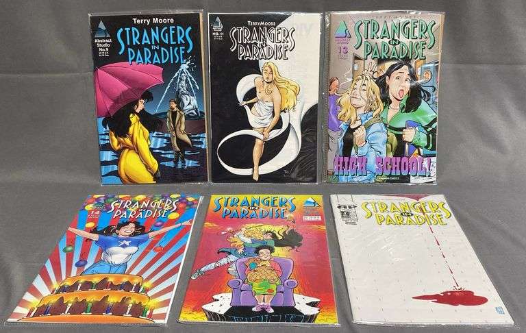 6 Strangers in Paradise Comic Books- Terry Moore - all $2.75 - Metzger ...