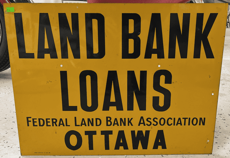 Land Bank Loans Federal Land Bank Association Ottawa Double-Sided ...