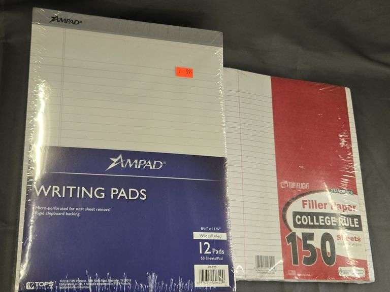 (12) Wide Ruled Writing Pads - Metzger Property Services, LLC