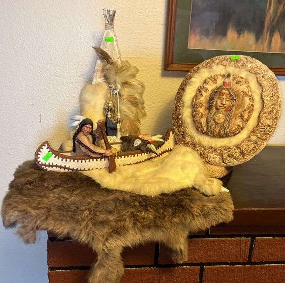 Native American Decor, Fur Pelt - Metzger Property Services, LLC