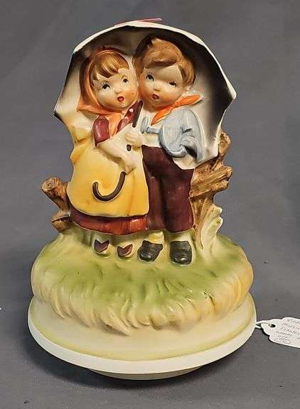 Sankyo Japan Porcelain Musical Figurine 6.5" - Metzger Property ...
