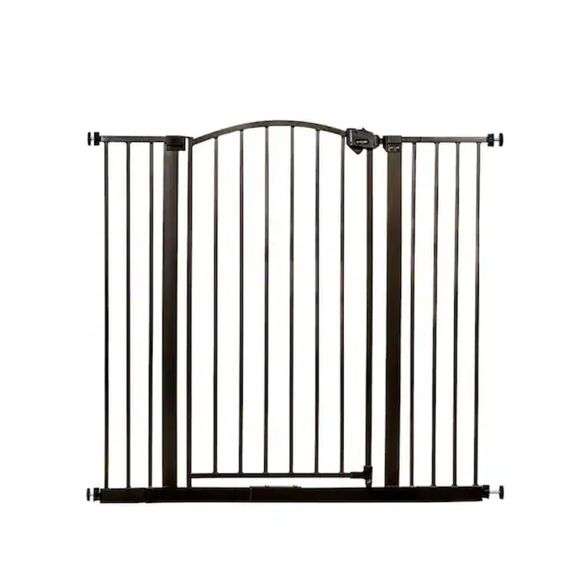 36 in. Arched Decor Extra Tall Safety Gate in Bronze - Metzger Property ...