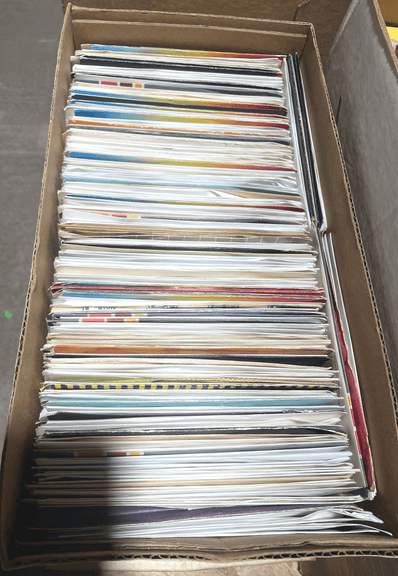 50+ 45 RPM vinyl records including Merle Haggard, George Jones, John ...