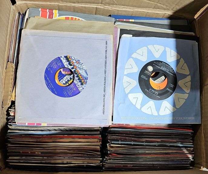 50+ 45 RPM Classic Pop/Rock Vinyl Records Including Lionel Richie ...