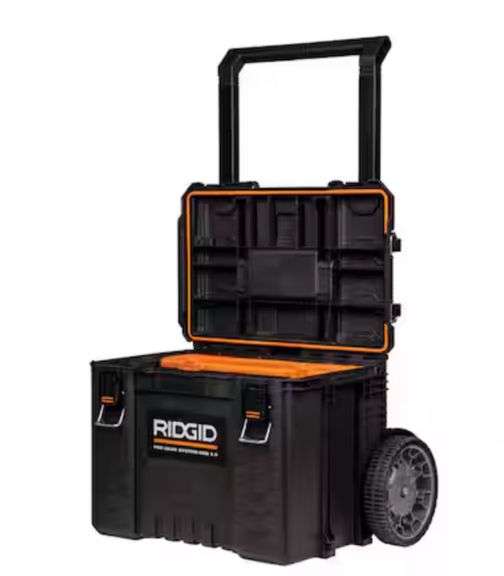 RIDGID Pro Gear System Gen 2.0 Stackable 25 in All Terrain Rolling Tool ...