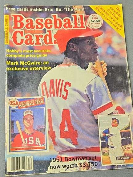 October 1987 Baseball Cards Monthly Magazine - Metzger Property ...