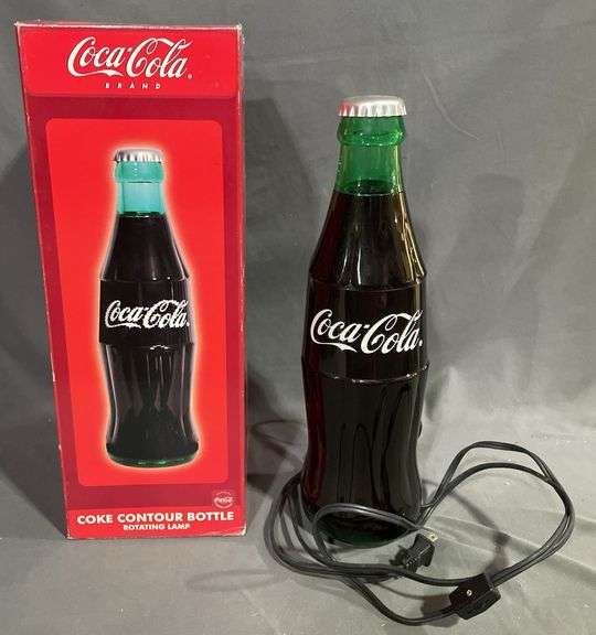 Coca-Cola/Coke Contour Bottle Rotating Lamp - Tested Works 16in Ht ...