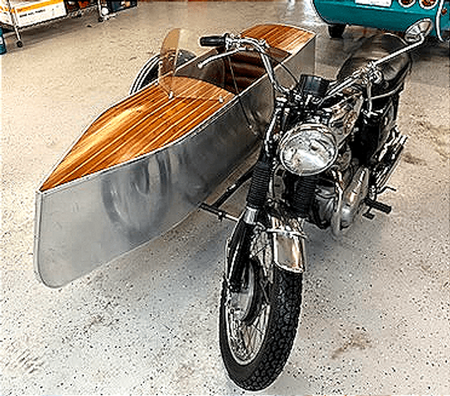 1967 BSA Birmingham Small Model A50 Motorcycle with Custom Sidecar By ...