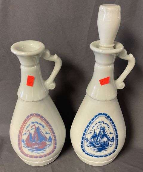 2 Decanters - 1 missing stopper - Metzger Property Services, LLC