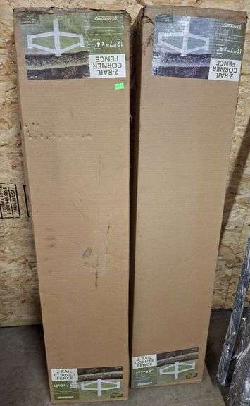 2 Yardworks 2-Rail corner fence Pieces 2’7”x 4’ - Metzger Property ...