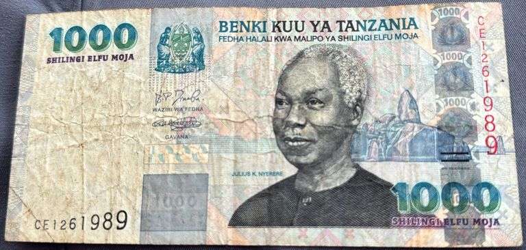 Tanzania 1000 Shillings Note - Metzger Property Services, LLC