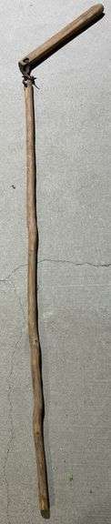 Primitive Old Wood Flail Farm Threshing Grain Tool Americana 5ft ...