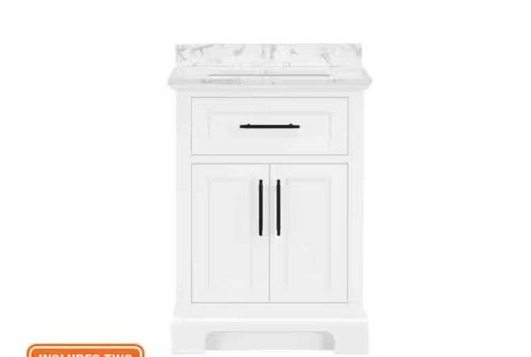 Home Decorators Collection Doveton 24 in. Single Sink Freestanding ...