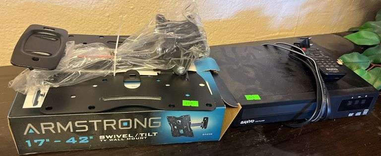 Armstrong TV Wall Mount 17”-42”, Sanyo DVD Player - Metzger Property ...