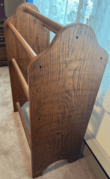Oak Quilt Rack 13x36x25" - Metzger Property Services, LLC