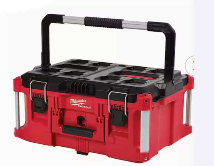 Milwaukee PACKOUT 22 in. Large Portable Tool Box Fits Modular Storage ...