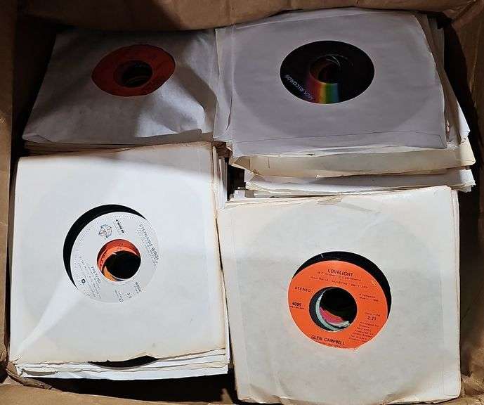 50+ 45 RPM Classic Country & R and B Vinyl Records Including John ...