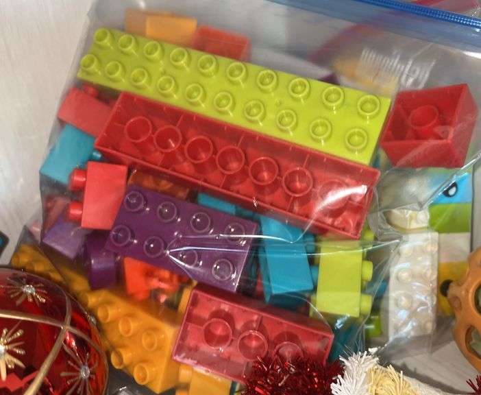 Toy assortment inc. blocks and Thomas the Train - Metzger Property ...