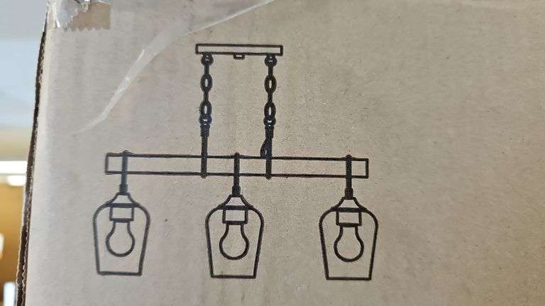 Electric 3-Light Hanging Pendant Light Fixture Item No.: A04186 & Raxgo ...