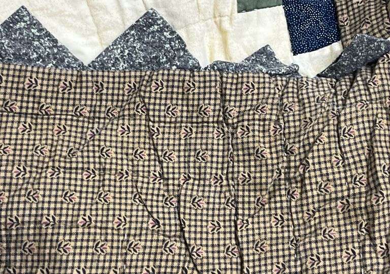 Heavy weight flannel sheet set 90x104", Cracker Barrel country quilt ...