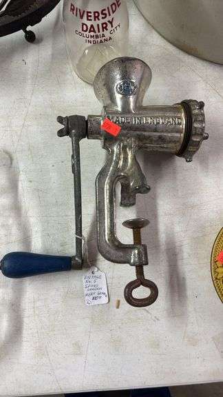 Spong Meat Grinder Made in England - Metzger Property Services, LLC