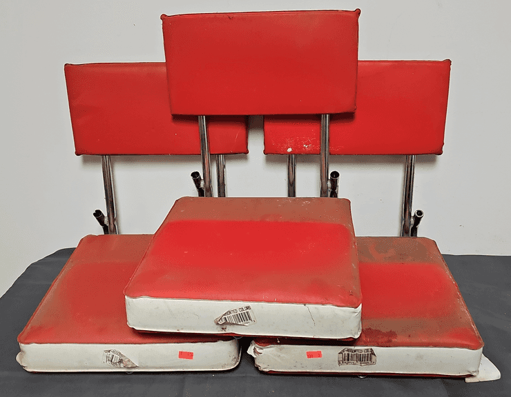 3 Folding stadium seats - Metzger Property Services, LLC
