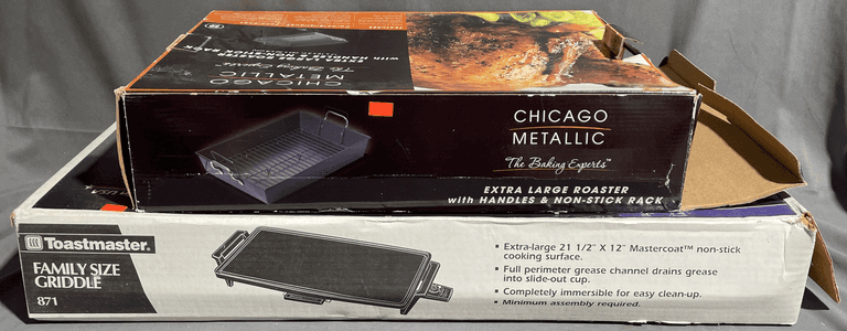 Chicago Metallic Extra Large Roaster w/ Handles & Non-Stick Rack (used ...