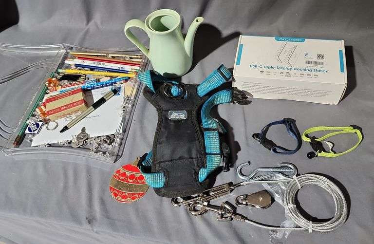 USB-C Triple Display Docking Station, Pet Harness, Thumb Tacks, Pencils ...