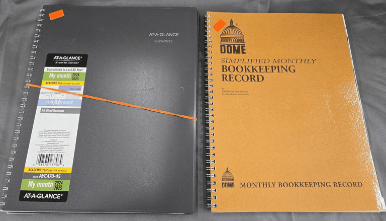 Dome Simplified Monthly Bookkeeping Record Notebook & (3) At-A-Glance ...