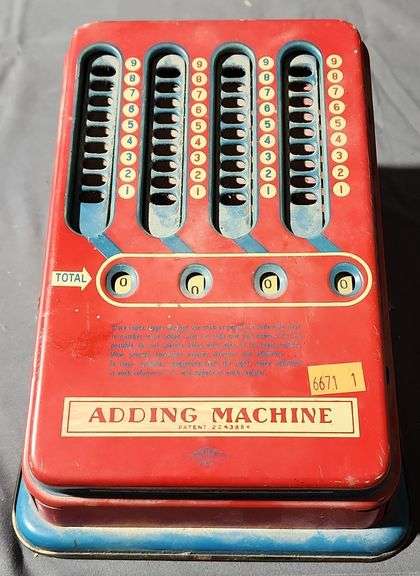 Wolver Inc. Adding Machine Pat. 2243884 8 1/8” - Metzger Property ...
