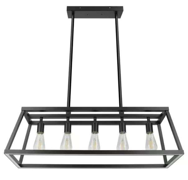Feit Electric Katalyst 60-Watt 5-Light Matte Black Modern Adjustable ...