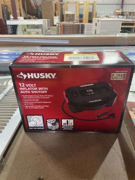 Husky 12V Inflator With Auto Shutoff - Metzger Property Services, LLC