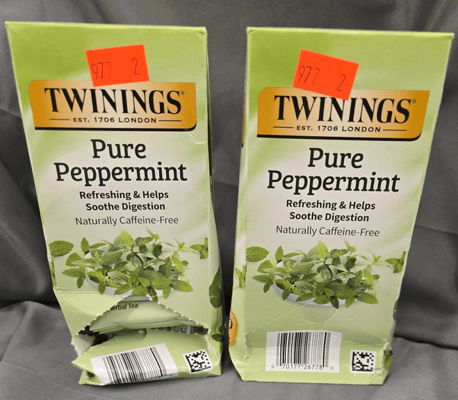 2 Boxes of 25 Pure Peppermint Twinings Tea Bags - Metzger Property ...