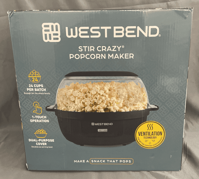 West Bend Stir Crazy Popcorn Maker - Metzger Property Services, LLC