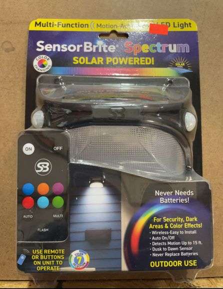 SensorBrite Spectrum Solar Powered LED Light - Metzger Property ...