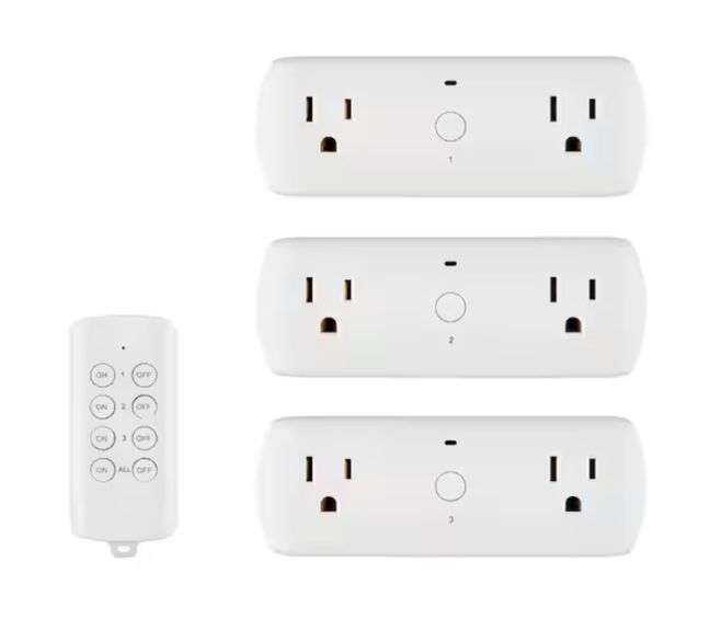 Commercial Electric Wireless Indoor Remote Control AC/DC Adapter, White ...