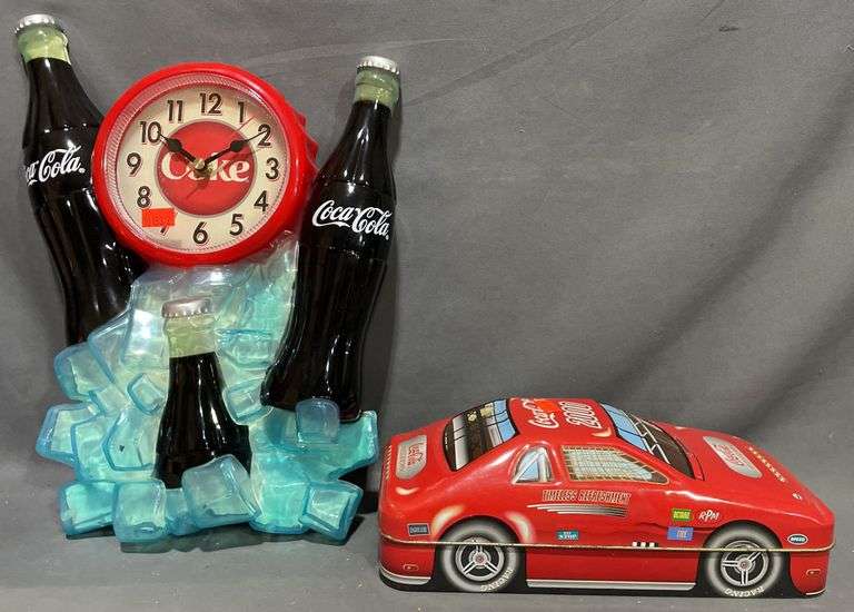 Coca-Cola "Coke" wall decor battery operated clock & 2000 Coca-Cola ...