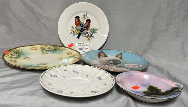 Royal Rudolstadt floral plate 9.5”, The Hamilton Collection “Siamese ...