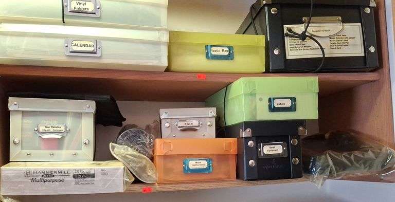 Post-It, Labels, Binder Clips, Printer Paper, Calculator, Indiana Maps ...