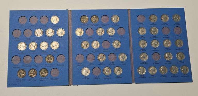 1939-1961 Jefferson Nickels in Collector Book - 43 coins - Metzger ...