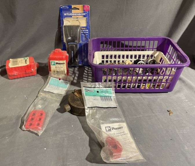 Sewing Thread Assortment, (2) Panduit Lock a Plug, Zircon Stud Sensor ...