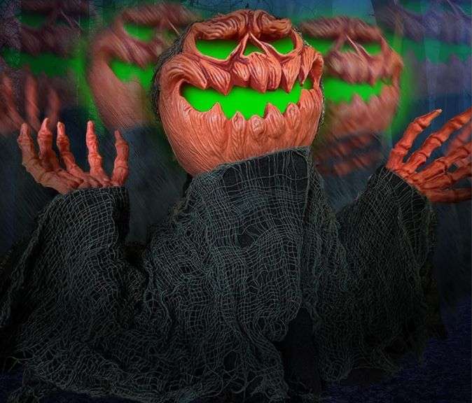 Yokujitu Halloween Animatronics Pumpkin Groundbreaker Outdoor ...