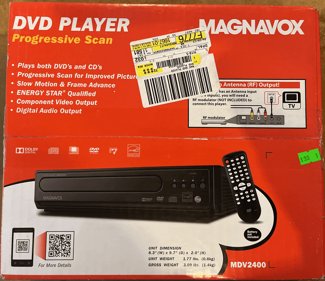 Magnavox DVD player - sealed in box - Metzger Property Services, LLC