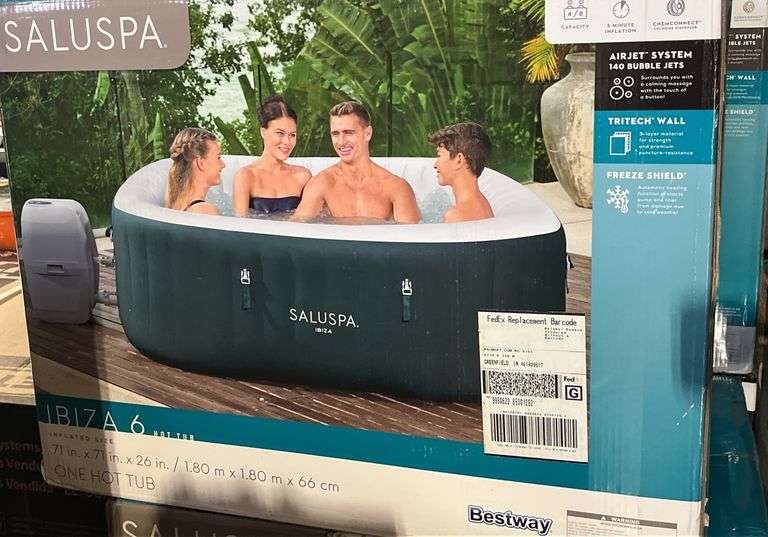 Saluspa Ibiza 6 Hot tub 71x71x26" - New in sealed box - Metzger ...