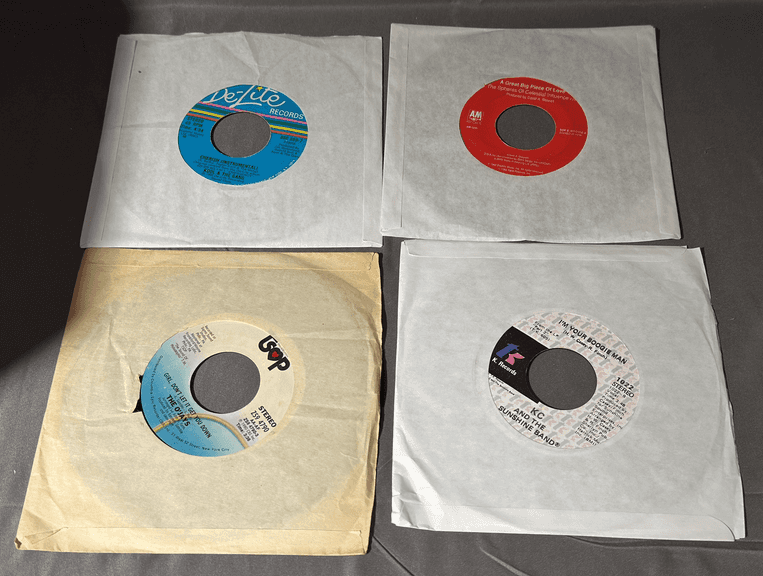 50+ 45 RPM Vinyl Records Including Madonna, The S.O.S. Band, Mathew ...