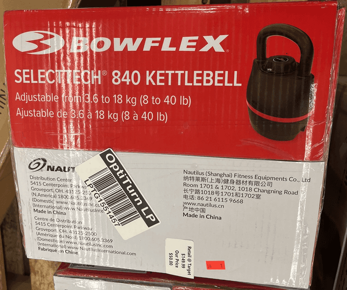 Bowflex Selecttech 840 Kettlebell Adjustable from 8-40 lb - Metzger ...