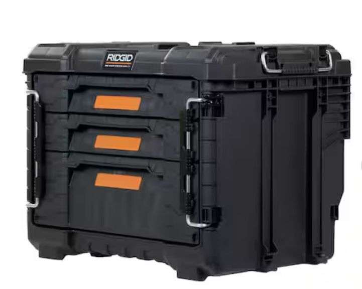 RIDGID Pro Gear System Gen 2.0 XL 3-Drawers Water and Dust Resistant ...