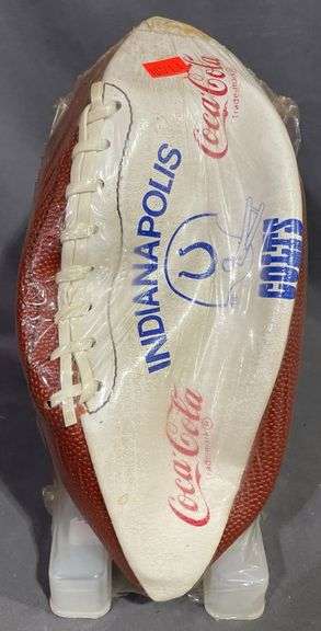 Coca-Cola Indianapolis Colts Football with Stand - Metzger Property ...
