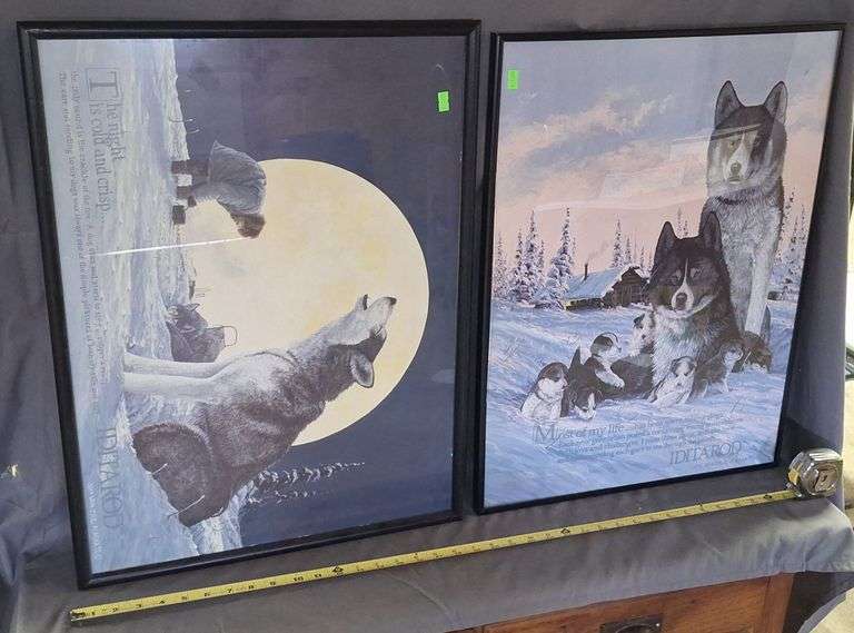 2 -Iditarod Posters By Jon Van Zyle Signed - Alaska 1992 & 1993, in ...