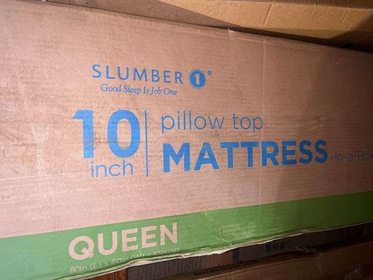 Slumber 1 pillow top 10in mattress Queen size - Metzger Property ...